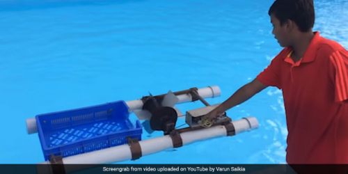 A 12-Year-Old Develops A Machine To Remove Plastic From Water Bodies ...